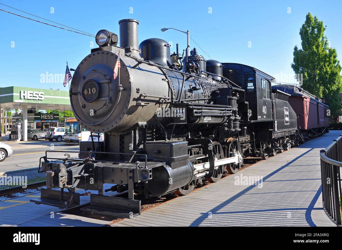 Steam locomotive Boston & Maine B&M No. 410 0-6-0 on display at ...