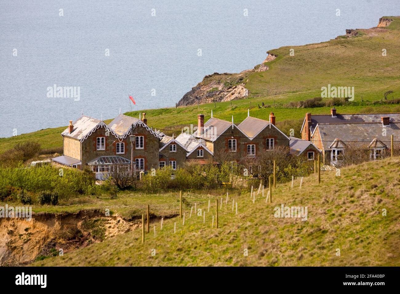 Houses near cliff edge, Houses, Cliff ,Military Road, South Coast ...