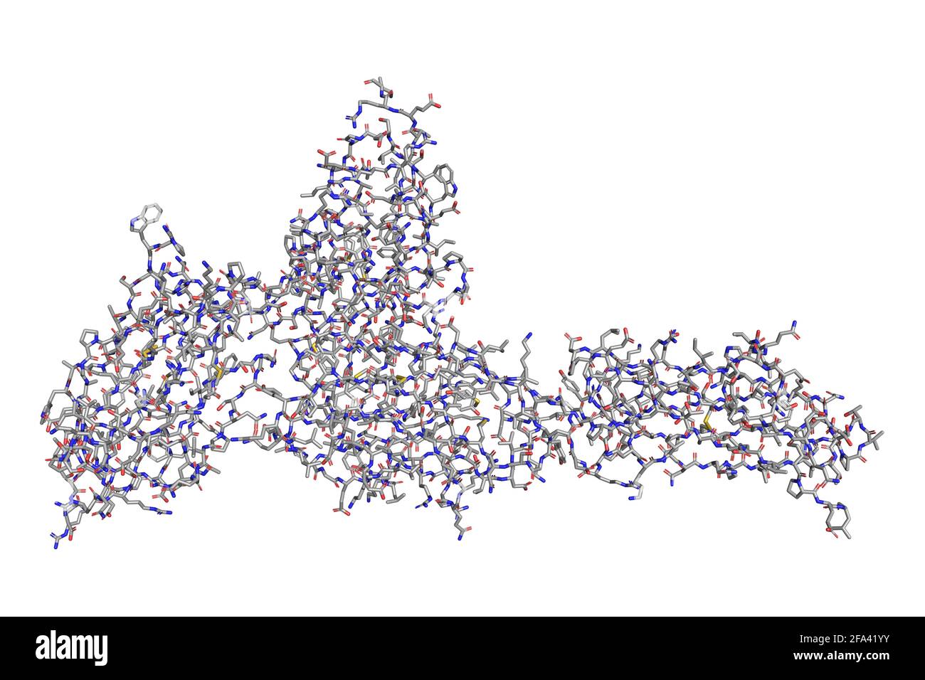 Programmed cell death protein 1 PD-1/PD-L1 ligand complex 3D structure ...