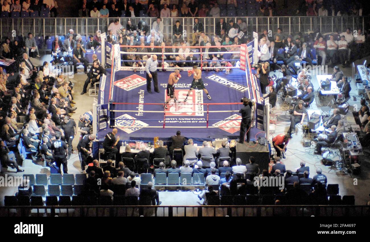 BOXING NICKY COOK (LEFT) V STEVEN LUEVANO FOR THE WBO WORLD ...