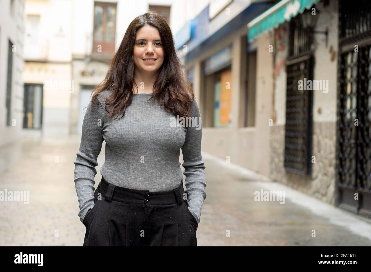 Madrid, Spain. 22nd Apr, 2021. Actress Miranda Gas seen posing during ...
