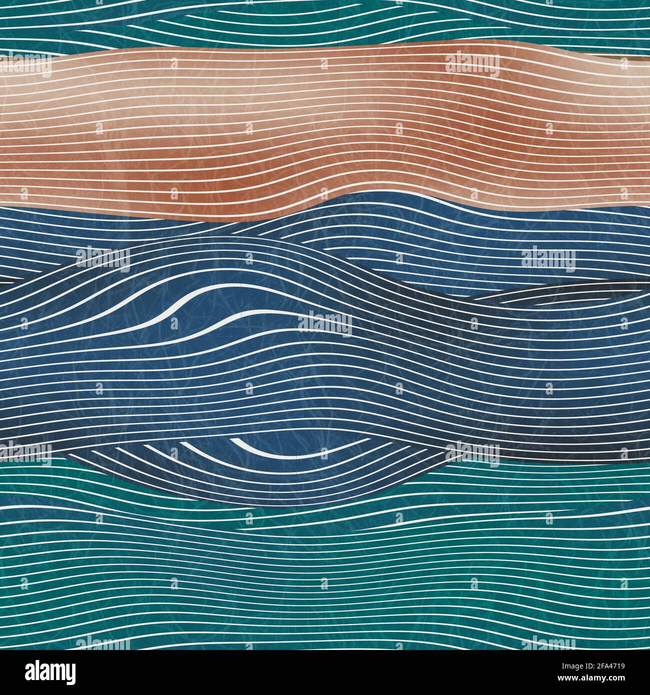 Seamless natural landscape hill pattern for print Stock Photo - Alamy