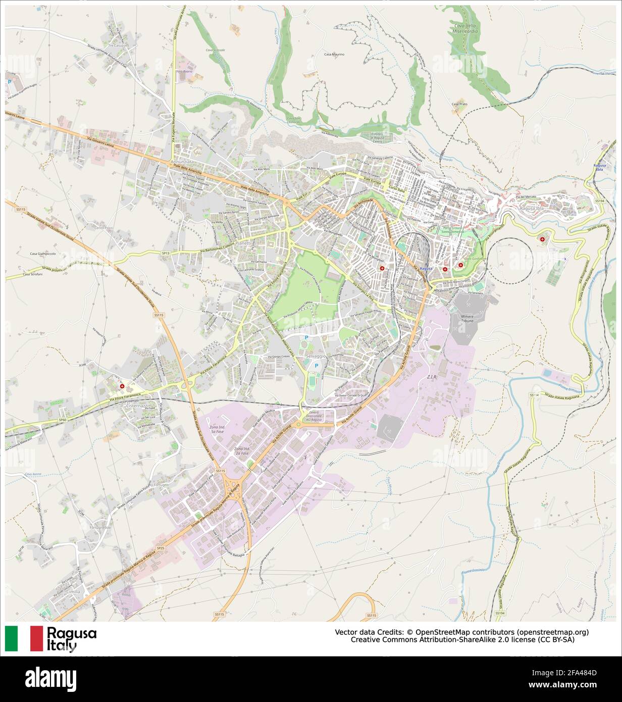 Ragusa Map High Resolution Stock Photography and Images - Alamy