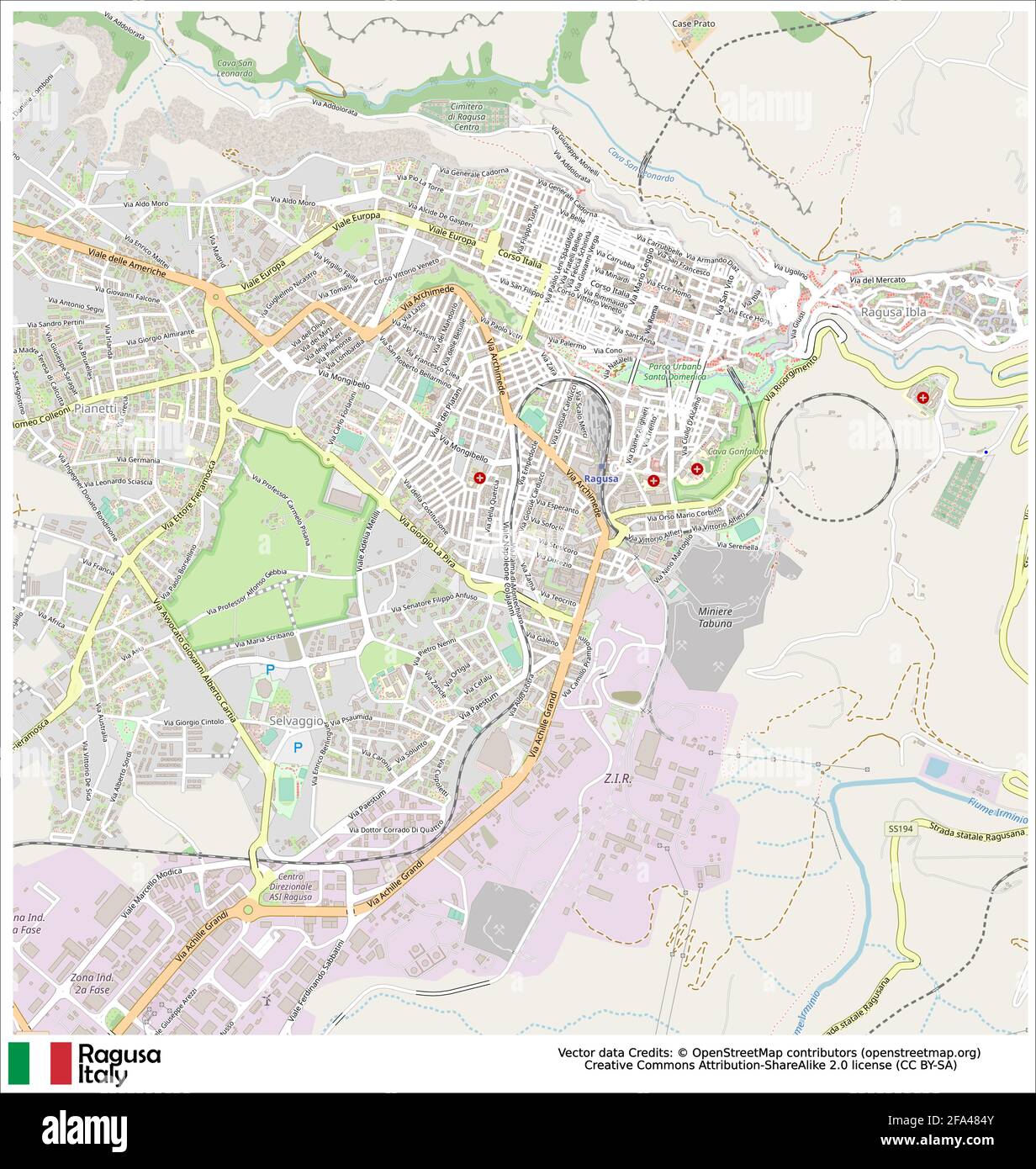 Ragusa Map High Resolution Stock Photography and Images - Alamy