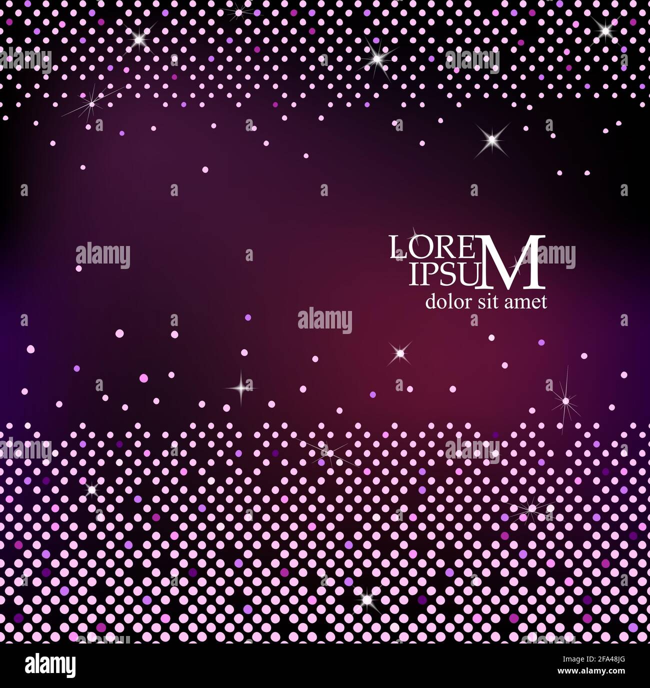 Dark background with light dots. Vector illustration Stock Vector Image ...