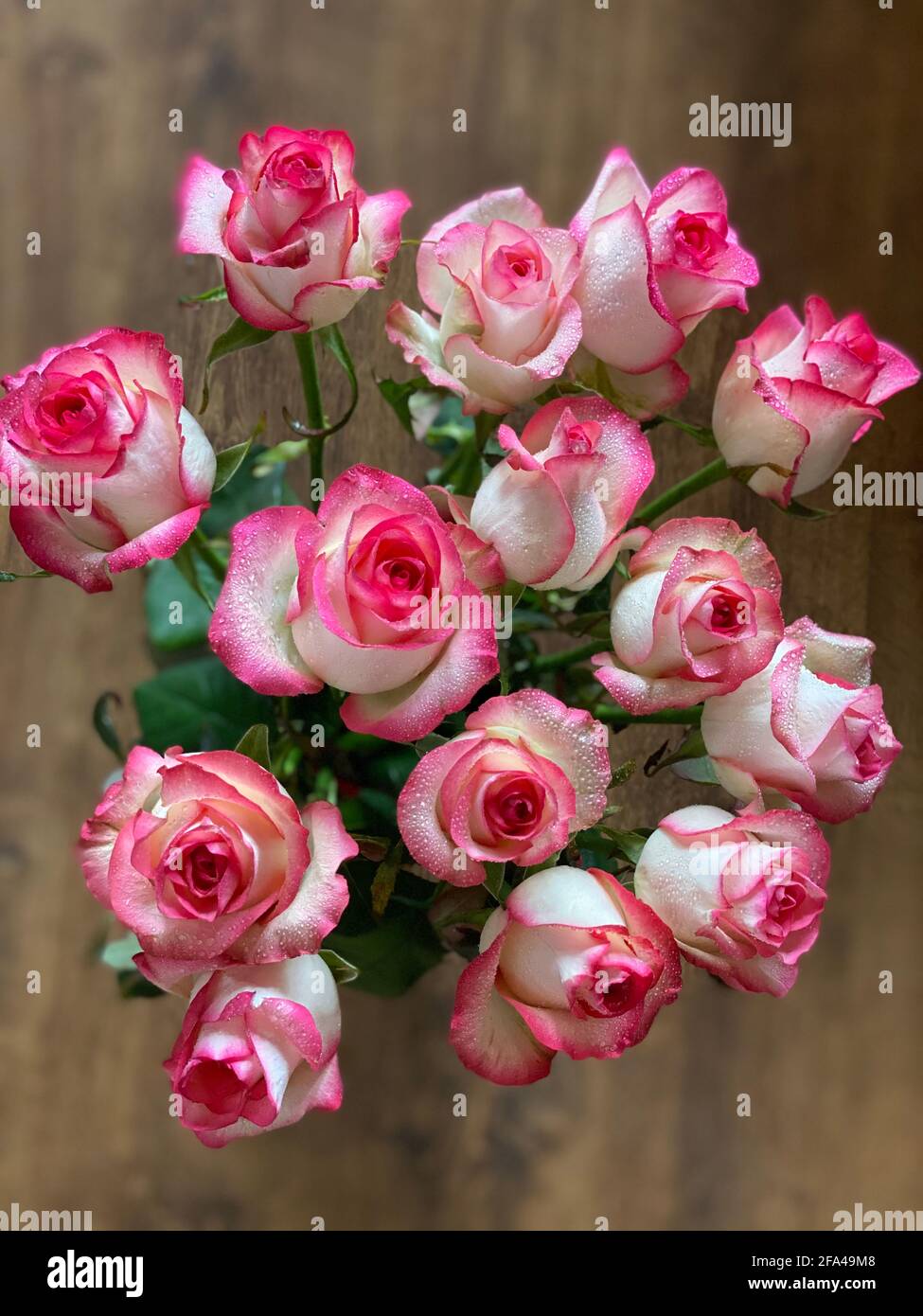 Tea rose bouquet light pink hi-res stock photography and images - Alamy