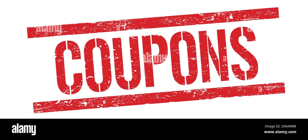 Coupons stamp Cut Out Stock Images & Pictures - Alamy