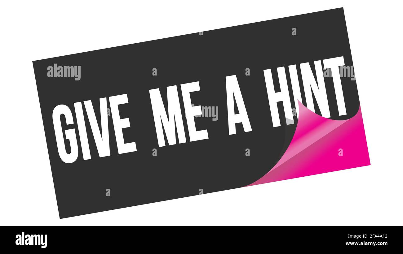 Give me a hint stamp hi-res stock photography and images - Alamy