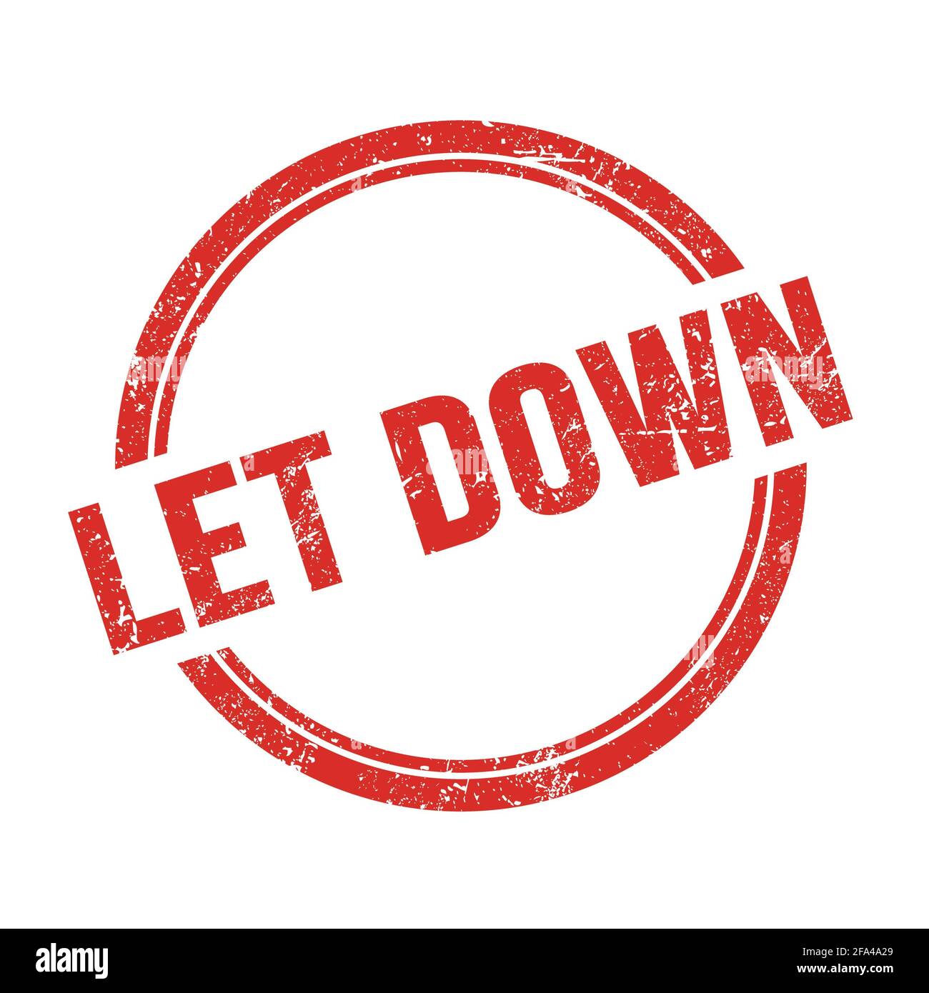Let down stamp hi-res stock photography and images - Alamy
