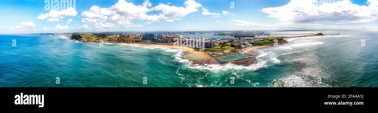 Newcastle nsw skyline aerial hi-res stock photography and images - Alamy