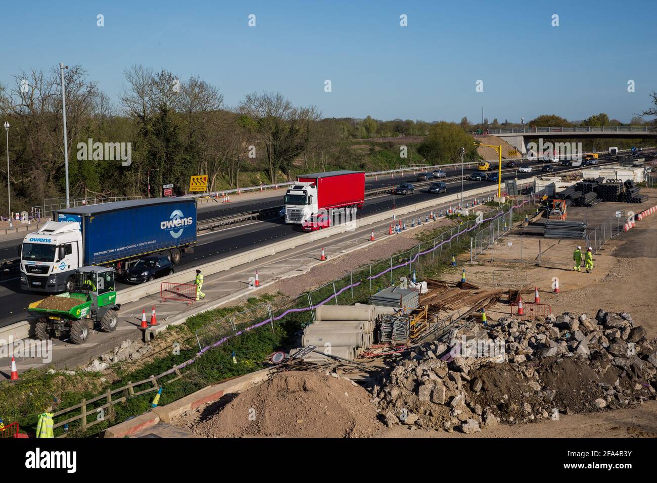Motorway traffic management system hi-res stock photography and images ...