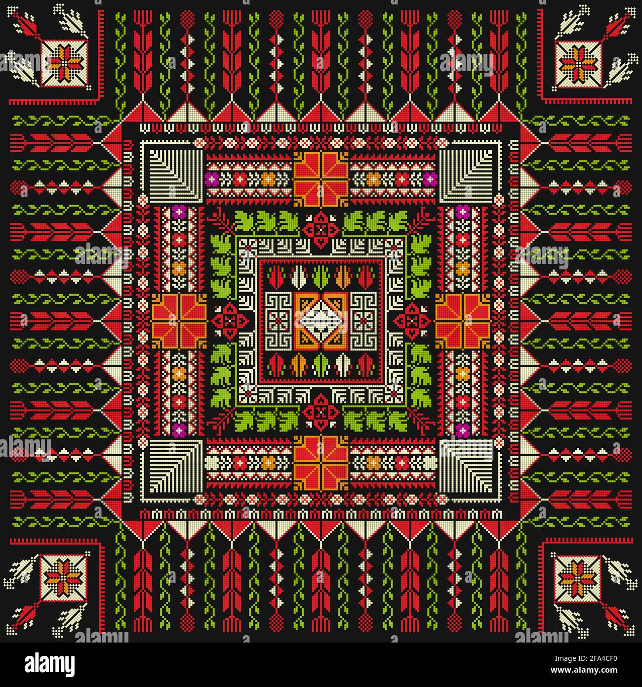 Palestinian embroidery pattern hi-res stock photography and images - Alamy
