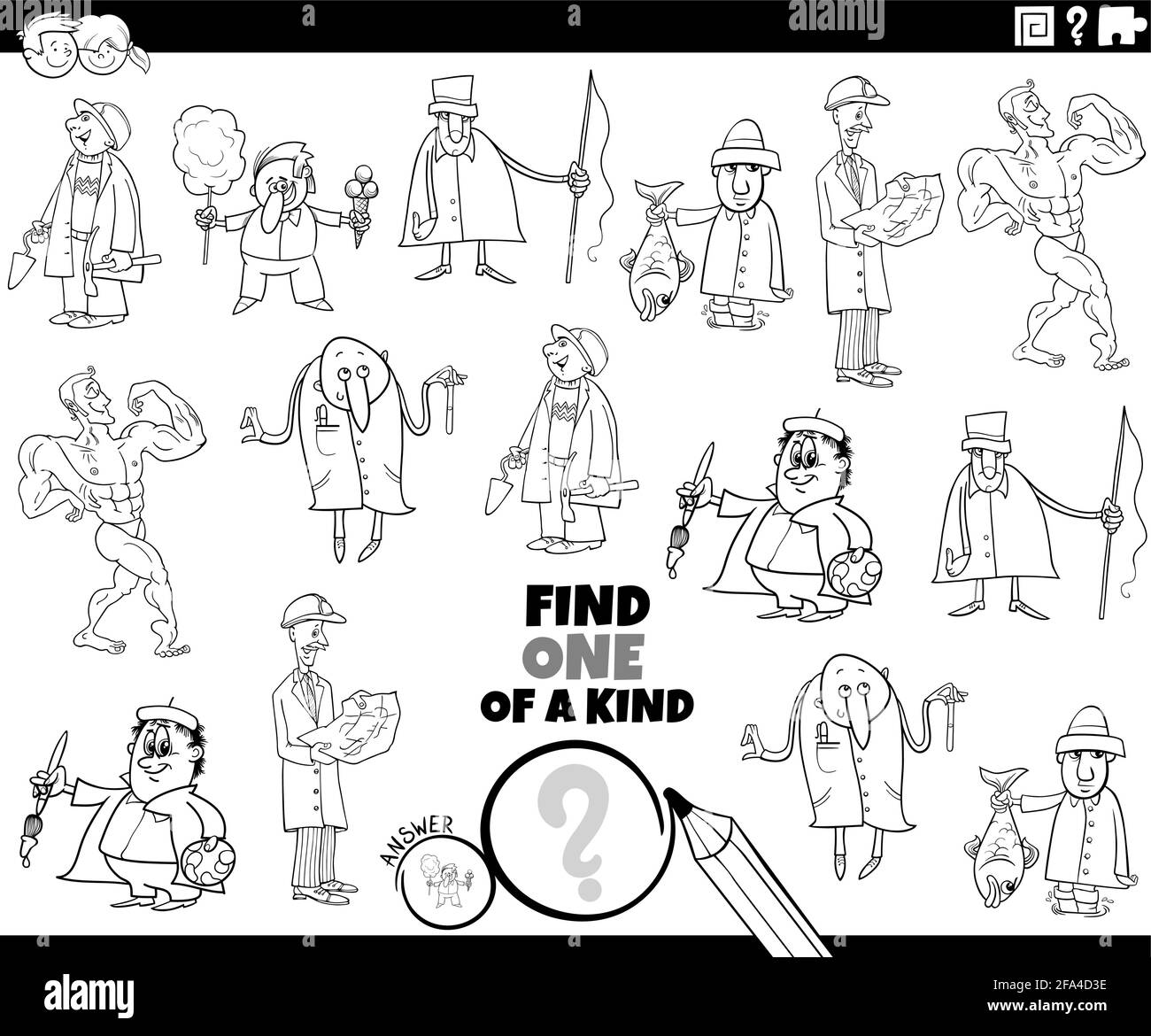 Cartoon People Coloring Pages