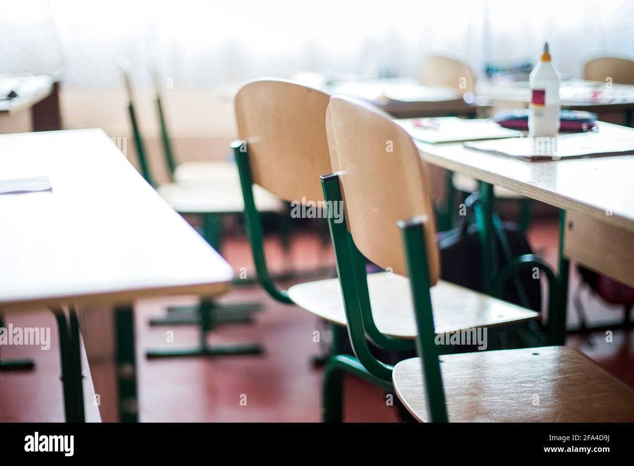 Empty kindergarten classroom hi-res stock photography and images - Alamy