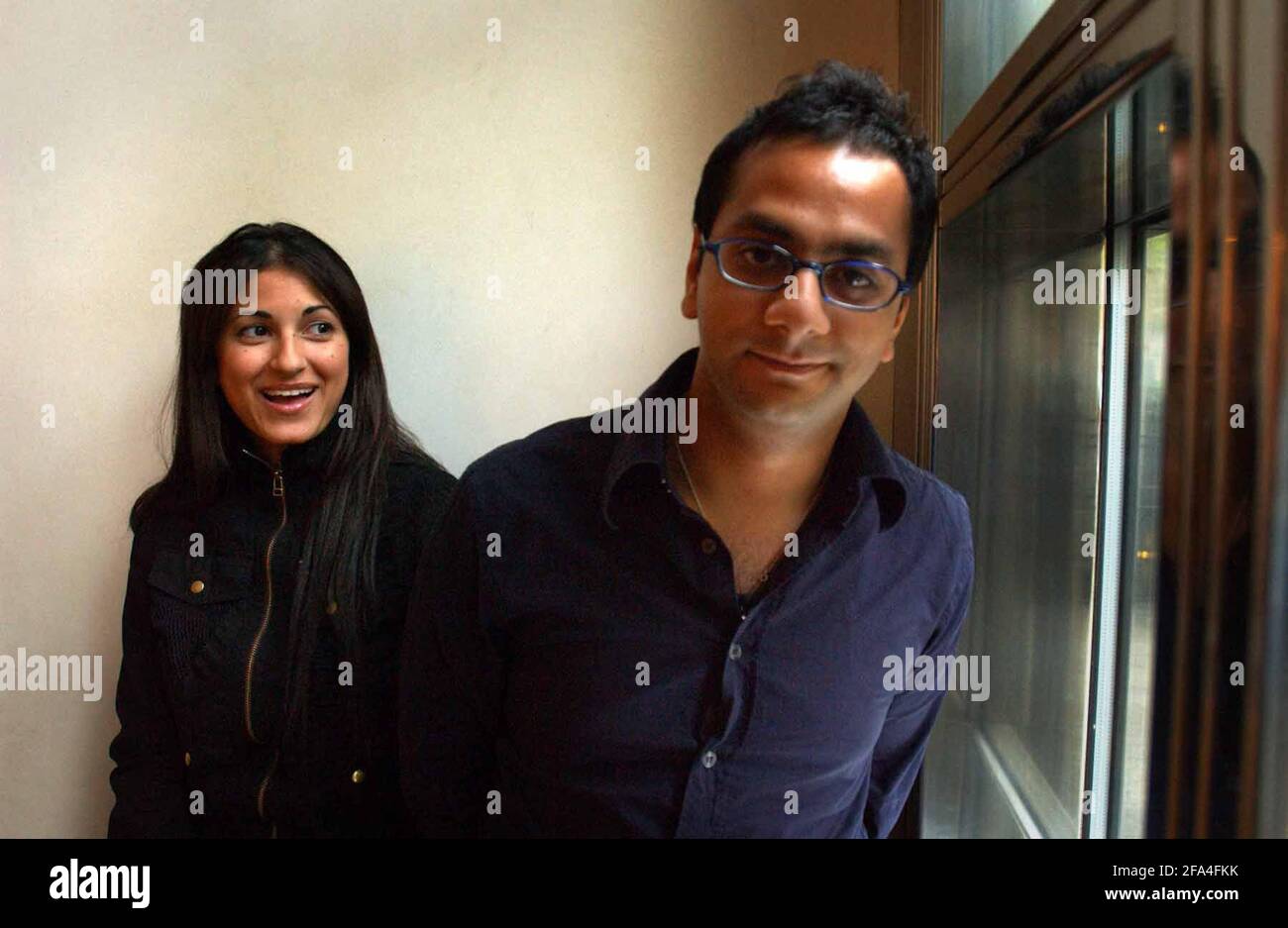 SELDA ENVER AND SAHEED PEERA AT ANV OFFICE. 30/4/0 4 PILSTON Stock ...