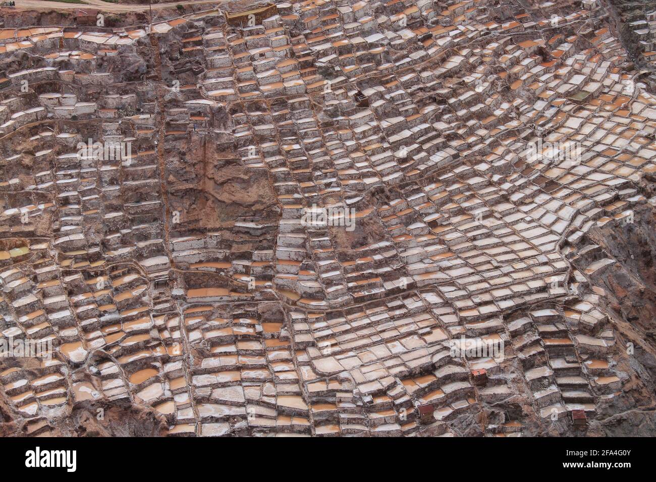 Salt Mines, Peruvian Andes Stock Photo - Alamy