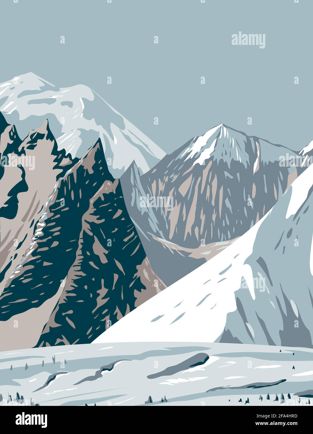 Mount denali Stock Vector Images - Alamy