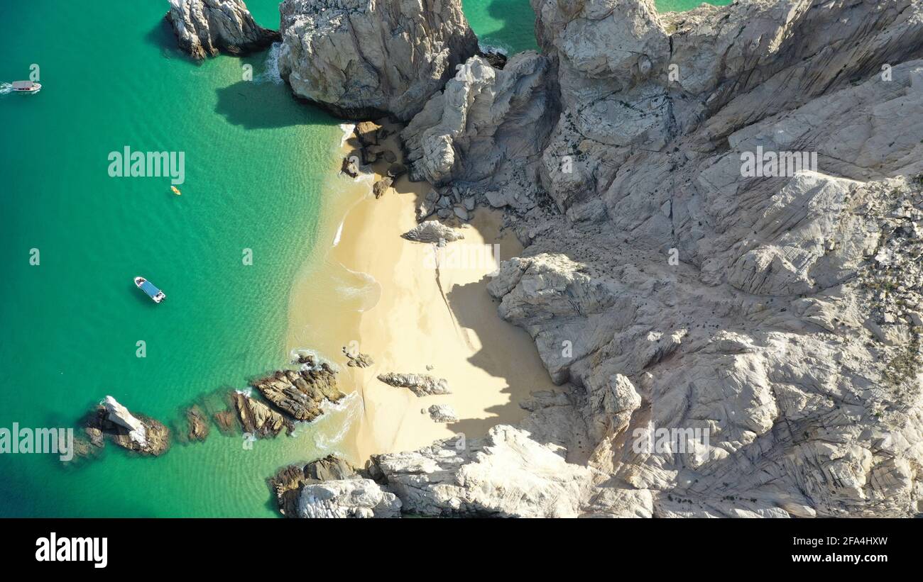 Beautiful aerial view of Cabo San lucas Arch Stock Photo - Alamy