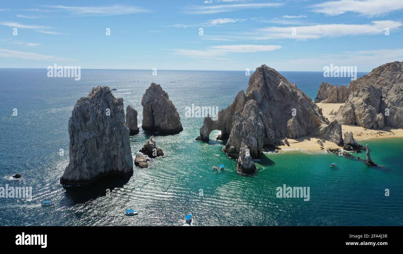 Aerial view arch cabo san hi-res stock photography and images - Alamy