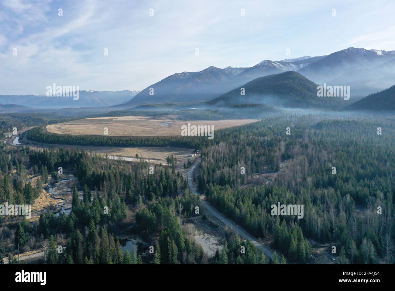 Troy Mine tailings impoundment after remediation work. Lincoln County ...
