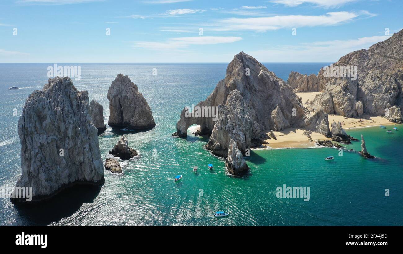 Aerial view arch cabo san hi-res stock photography and images - Alamy