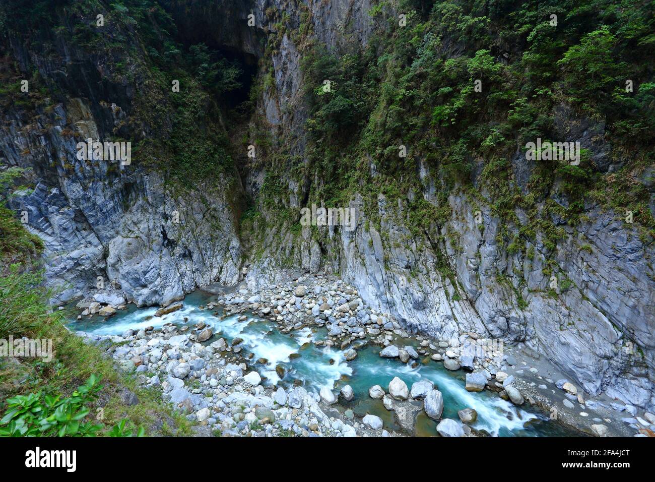 Jiuqudong Tunnel of Nine Turns in Taroko National Park in Xiulin ...