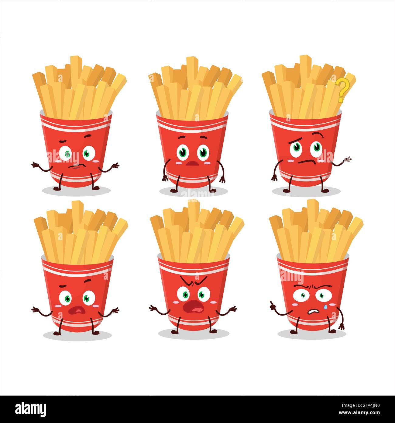 Frozen fries Stock Vector Images - Alamy