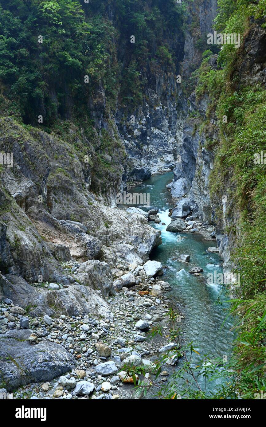Jiuqudong Tunnel of Nine Turns in Taroko National Park in Xiulin ...