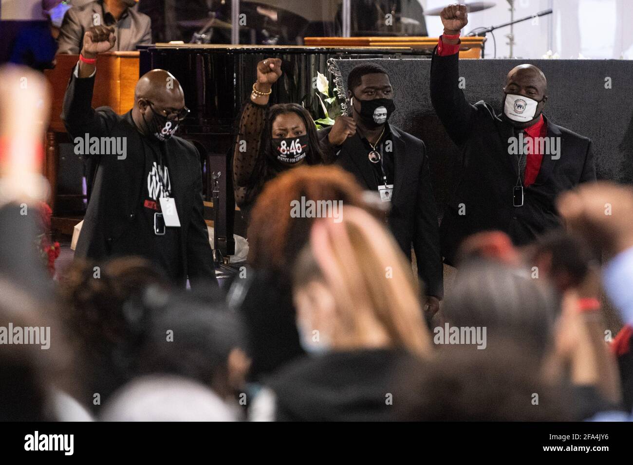 Members of George Floyd's family (from left) Philonise Floyd, Keeta ...