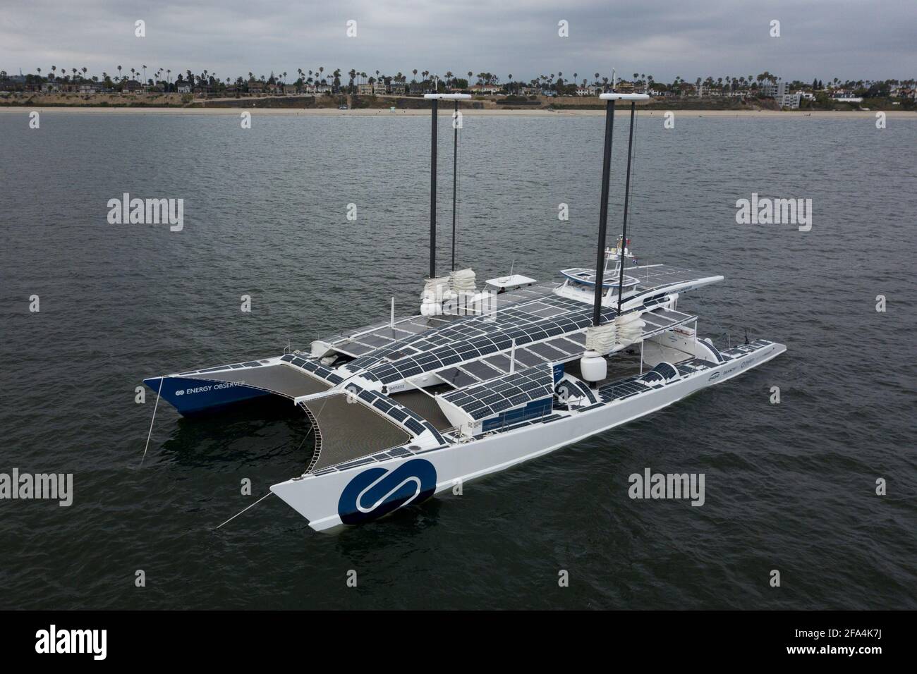 Los Angeles, California, USA. 22nd Apr, 2021. Energy Observer, the ...