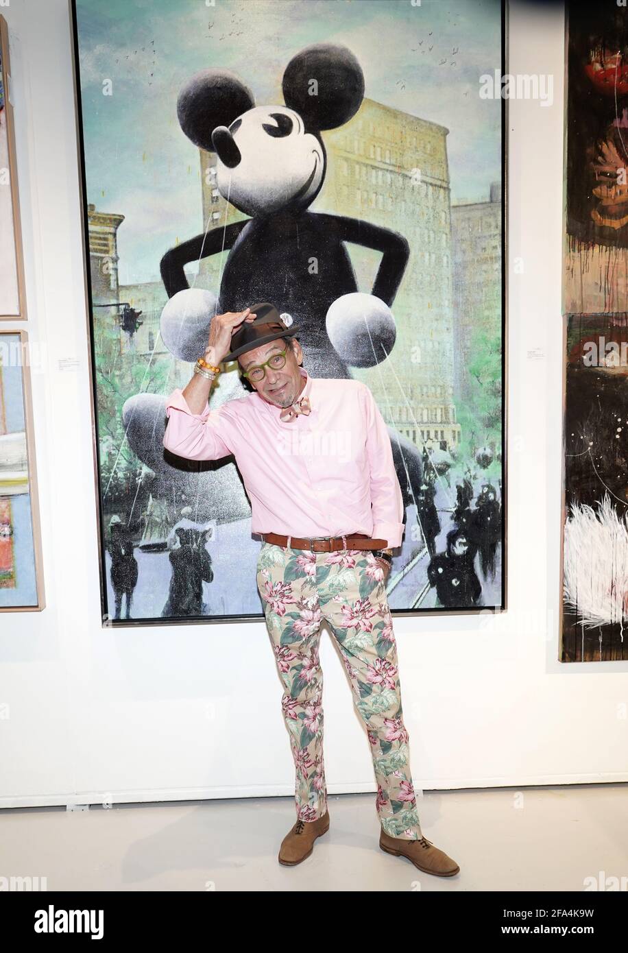 MIAMI, FL - APRIL 22: Artist Bruce Helander is seen at MANOLIS PROJECTS during the Mr. Freaky ...