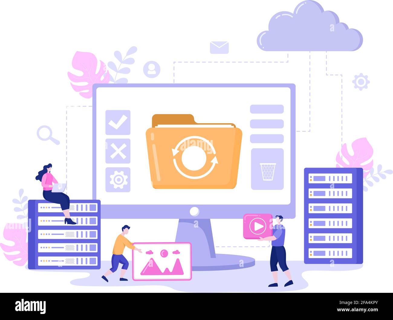 Data protection application Stock Vector Images - Alamy