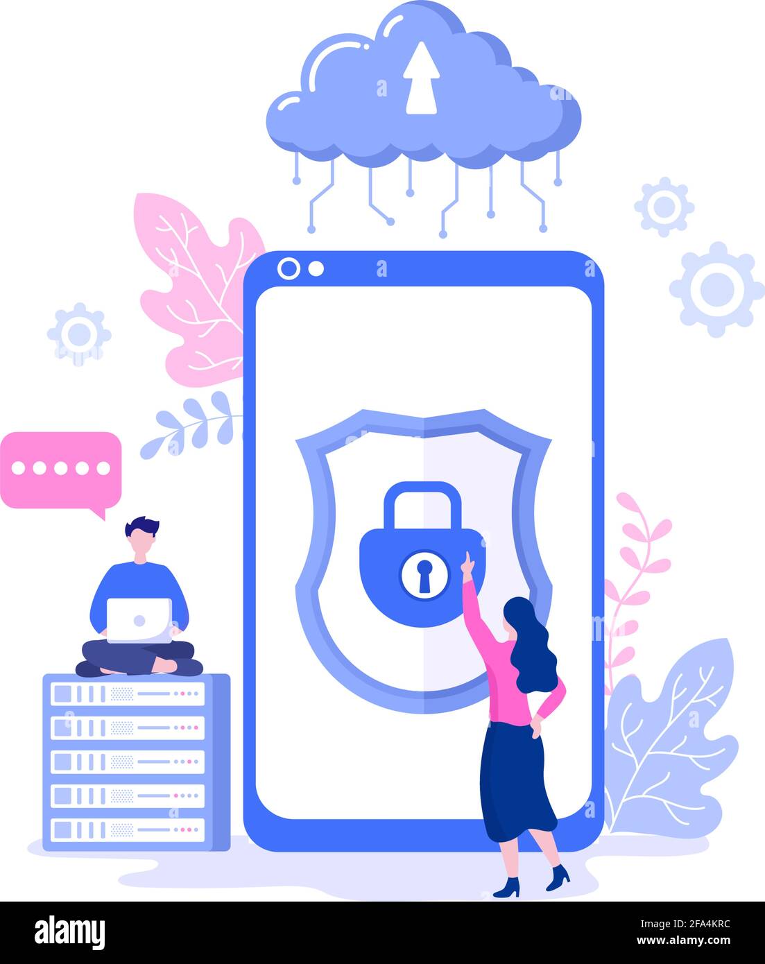 Cyber sharing Cut Out Stock Images & Pictures - Alamy
