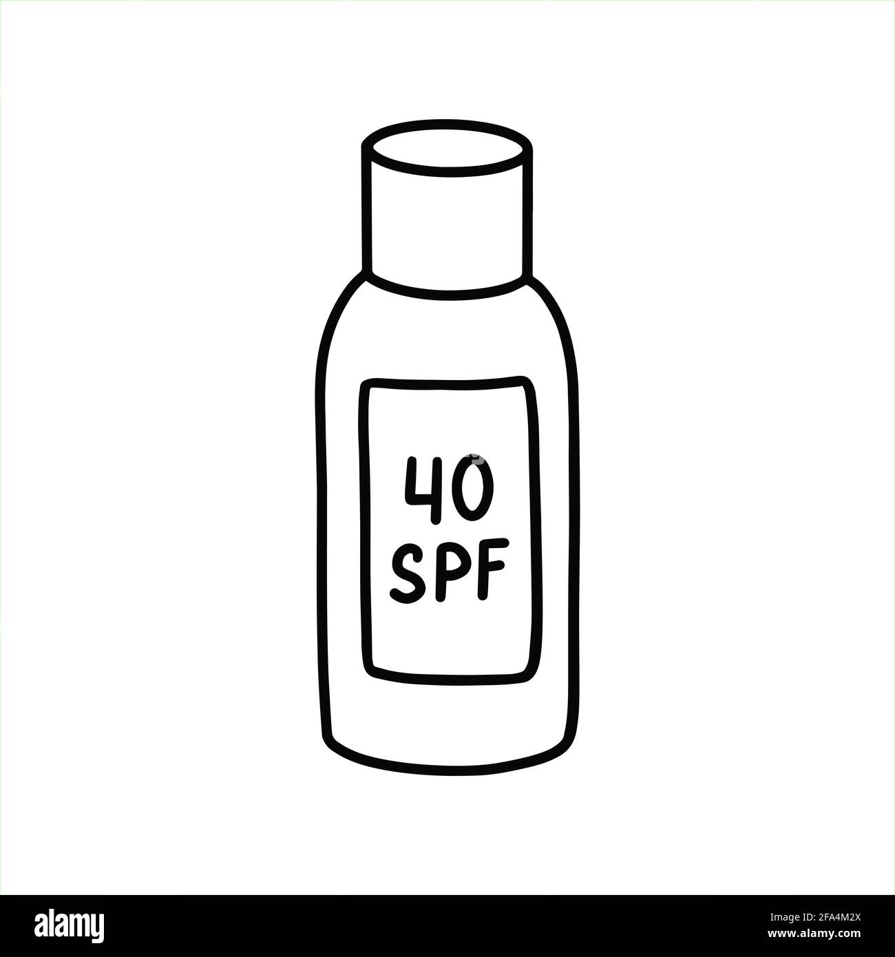 Sunscreen Coloring Page