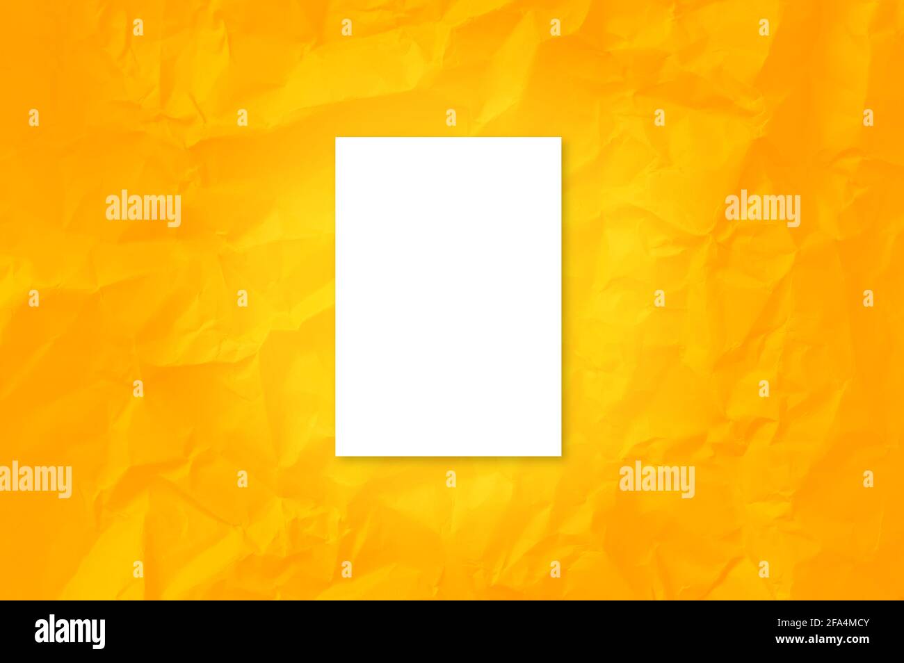 blank a4 size paper mockup with crumpled paper texture bacckground ...