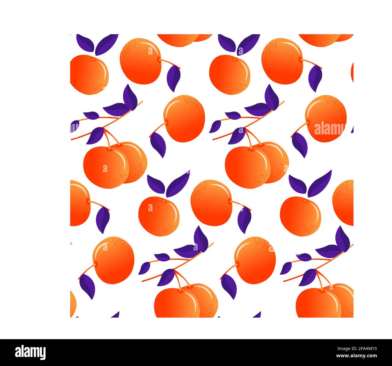 Orange tree tropical fruits Stock Vector Images - Alamy