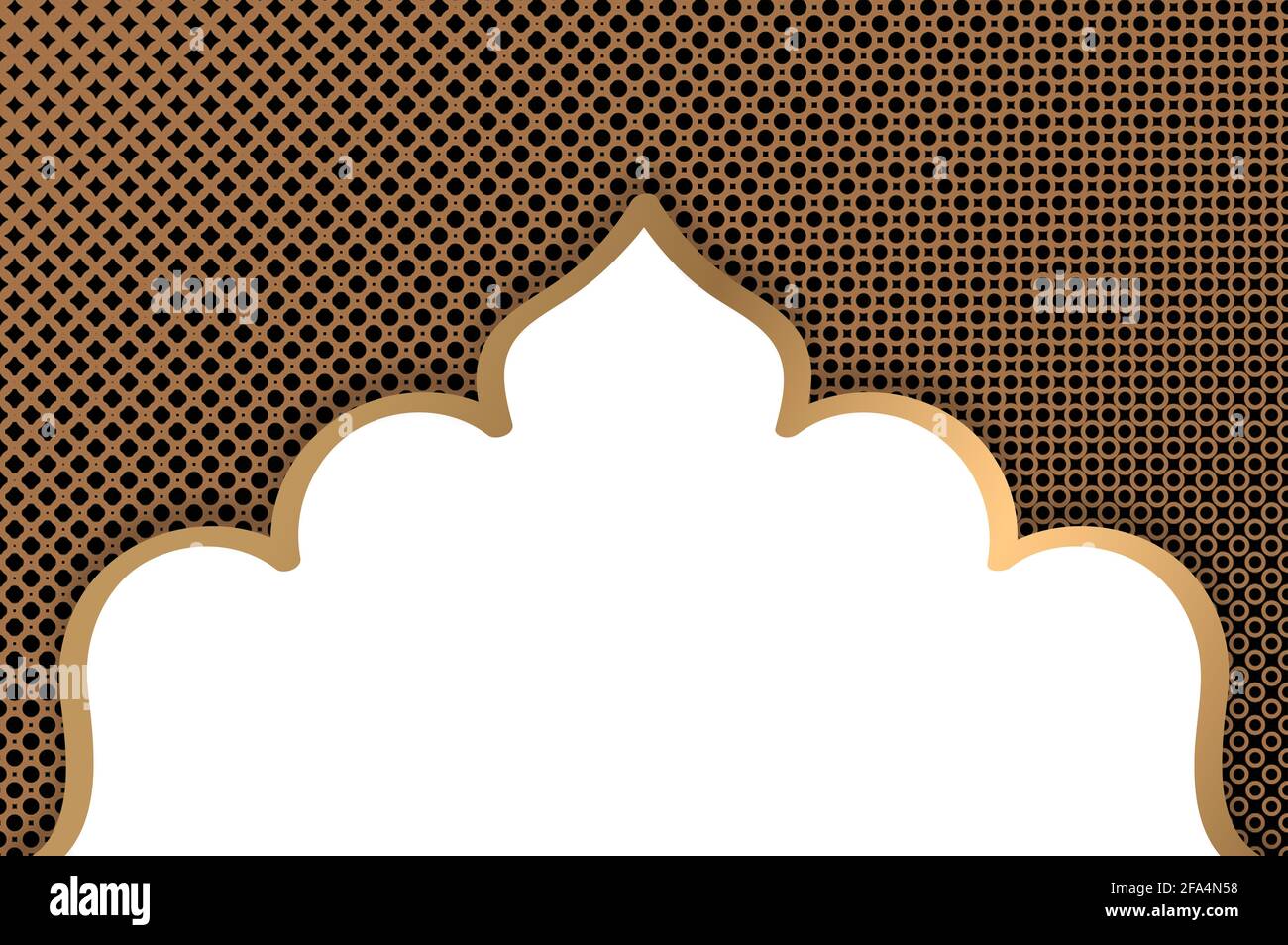 beautiful luxury gold islamic pattern with copy space background Stock ...