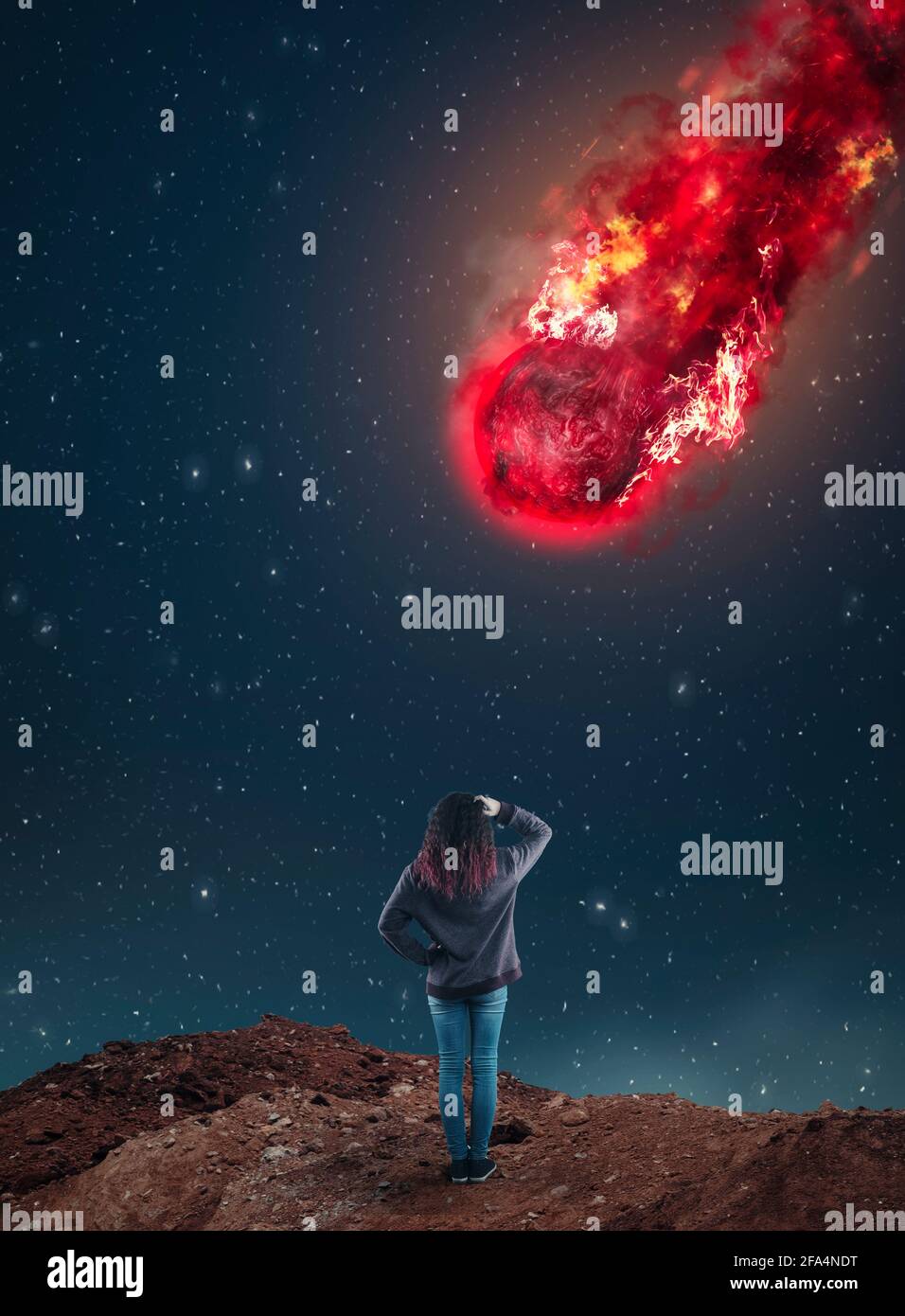 Meteorite strike hi-res stock photography and images - Alamy