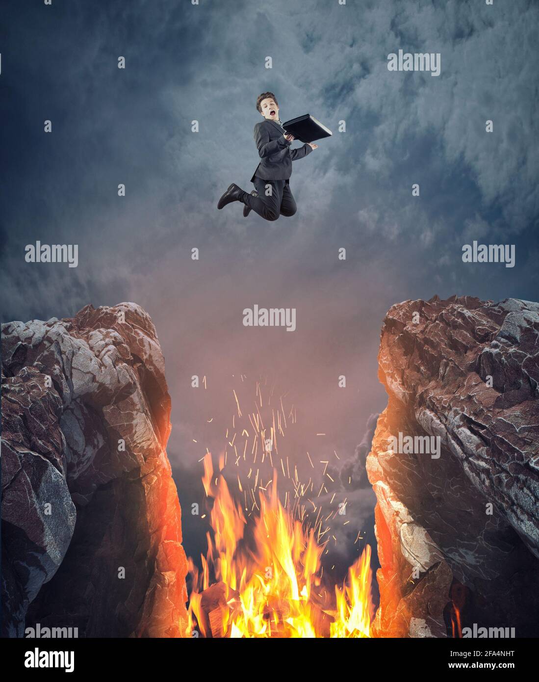 Jumping mountain path hi-res stock photography and images - Alamy