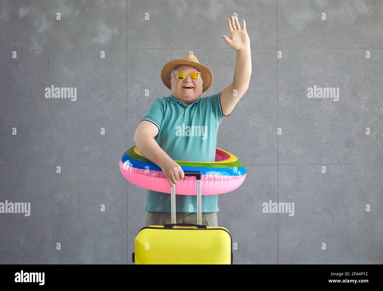 Man waving goodbye hi-res stock photography and images - Alamy
