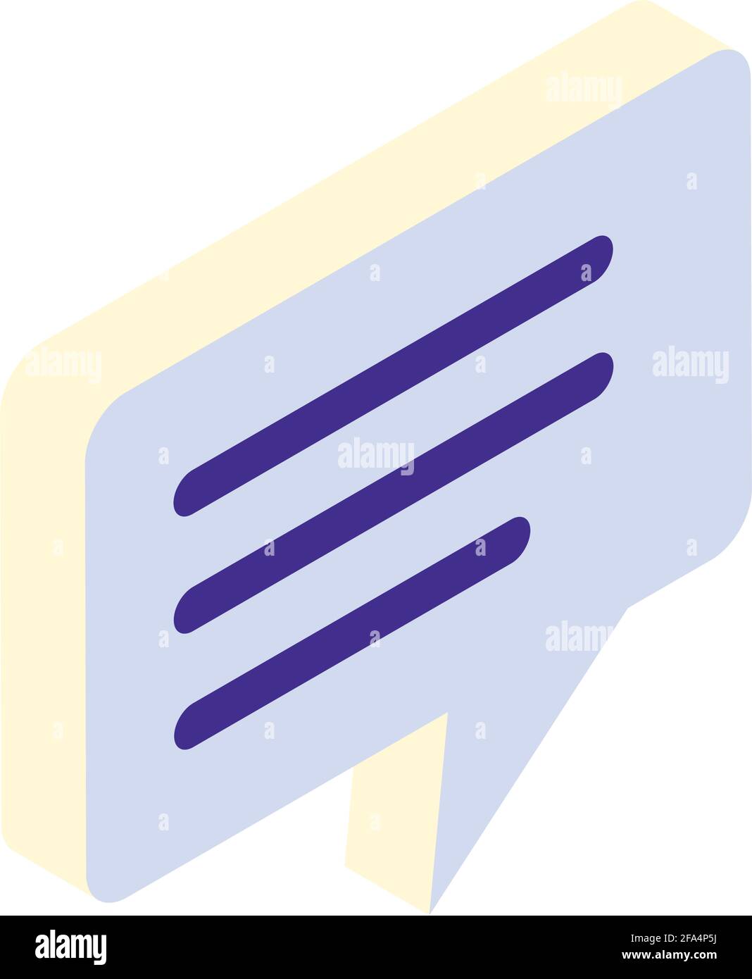 speech bubble isometric Stock Vector Image & Art - Alamy