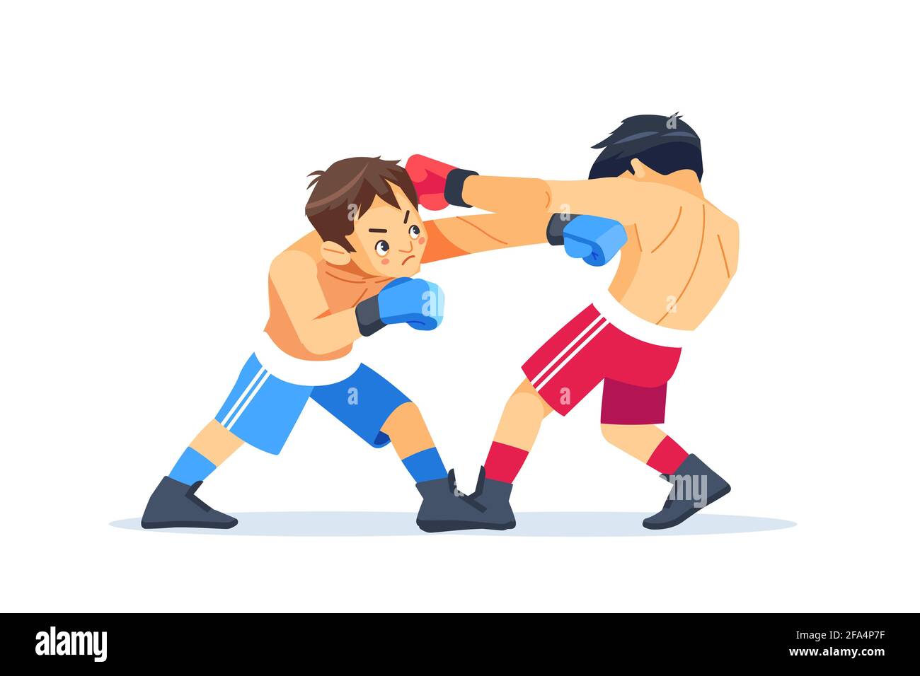 Kickboxing kid Stock Vector Images - Alamy