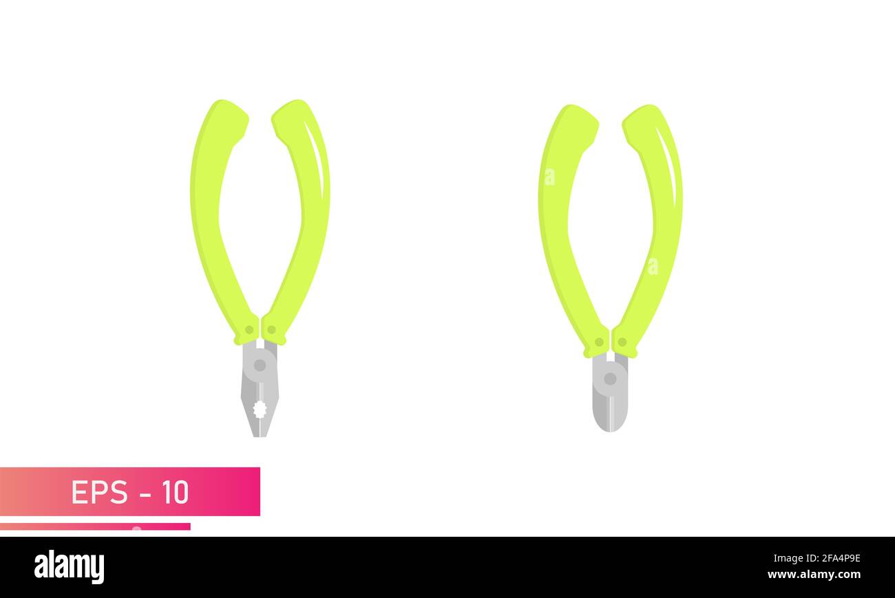 Wire cutters with hand Stock Vector Images - Alamy