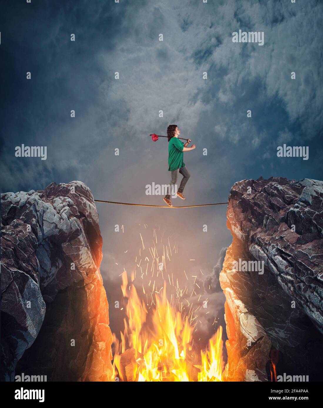 Gap between peaks hi-res stock photography and images - Alamy