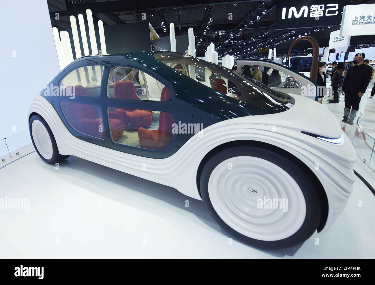 SHANGHAI, CHINA - APRIL 19, 2021 - The Zhiji Airo concept car is seen ...