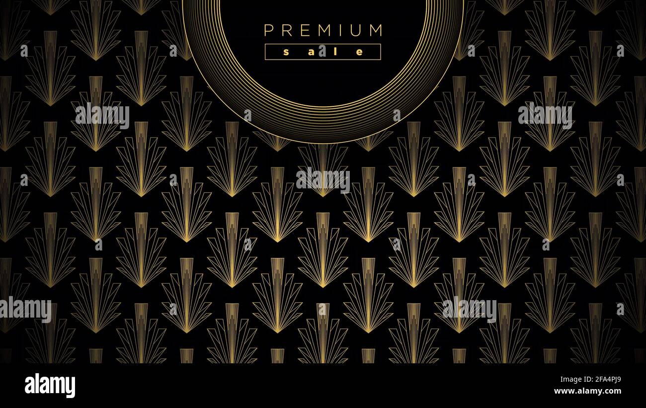 Premium sale golden poster design on black background in 4k video Stock ...