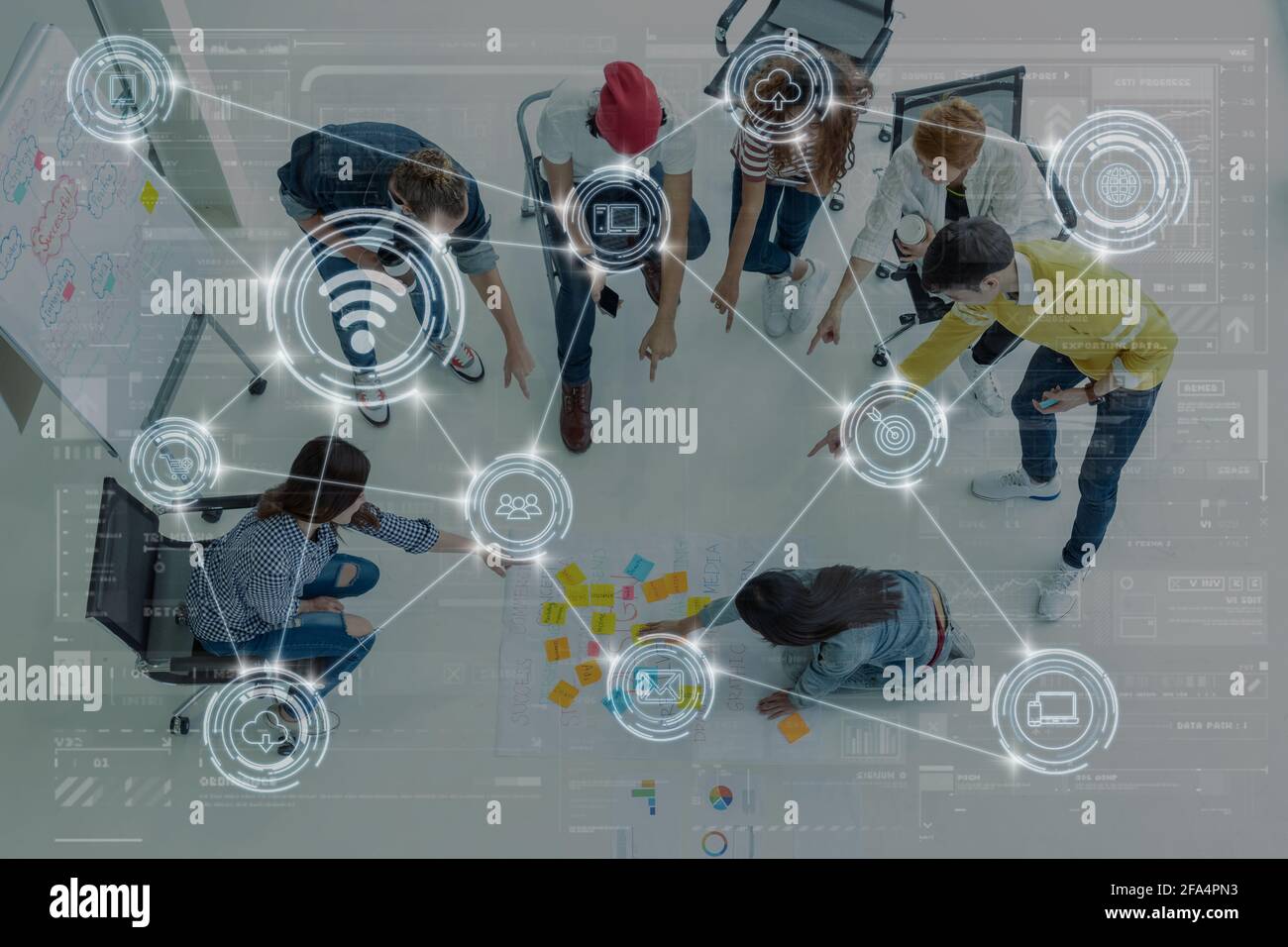 Technology digital virtual screen and Wireless communication connecting ...
