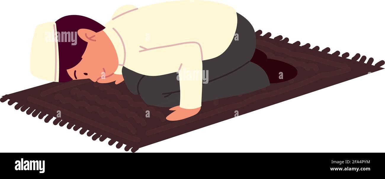 muslim man prayer Stock Vector Image & Art - Alamy