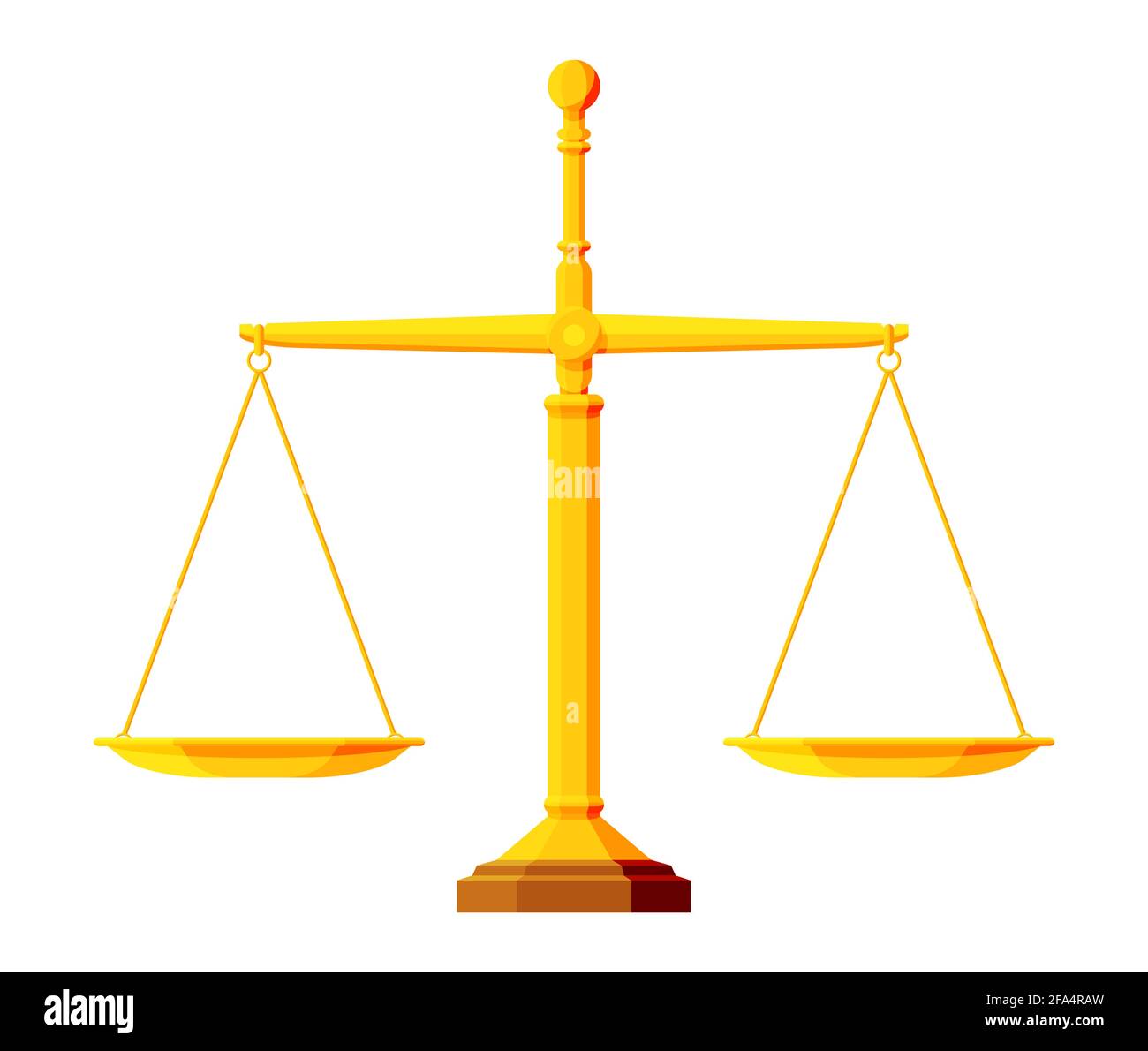 Empty scales scale scales gold empty comparison Stock Vector Images - Alamy