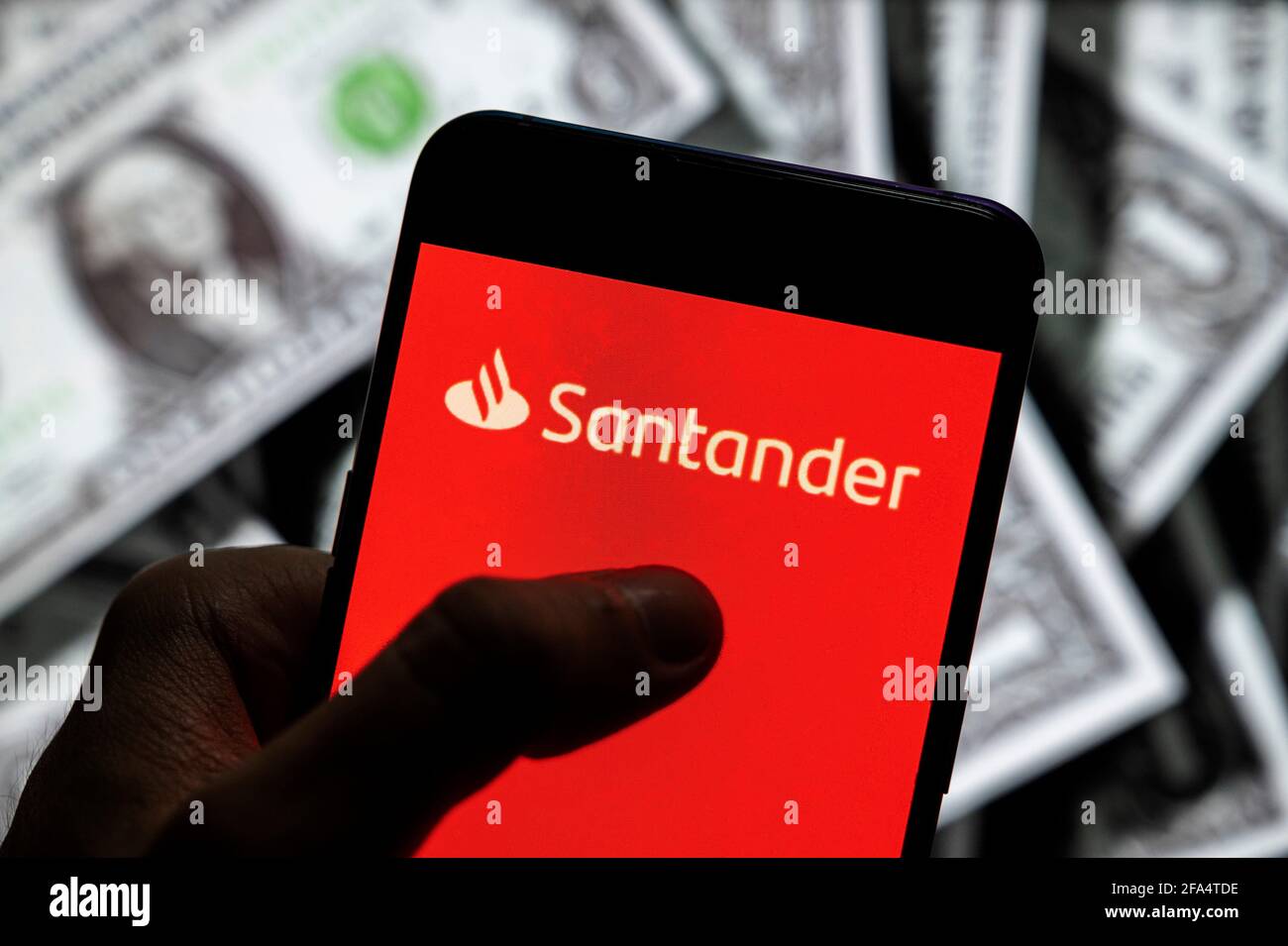 Santander symbol hi-res stock photography and images - Alamy